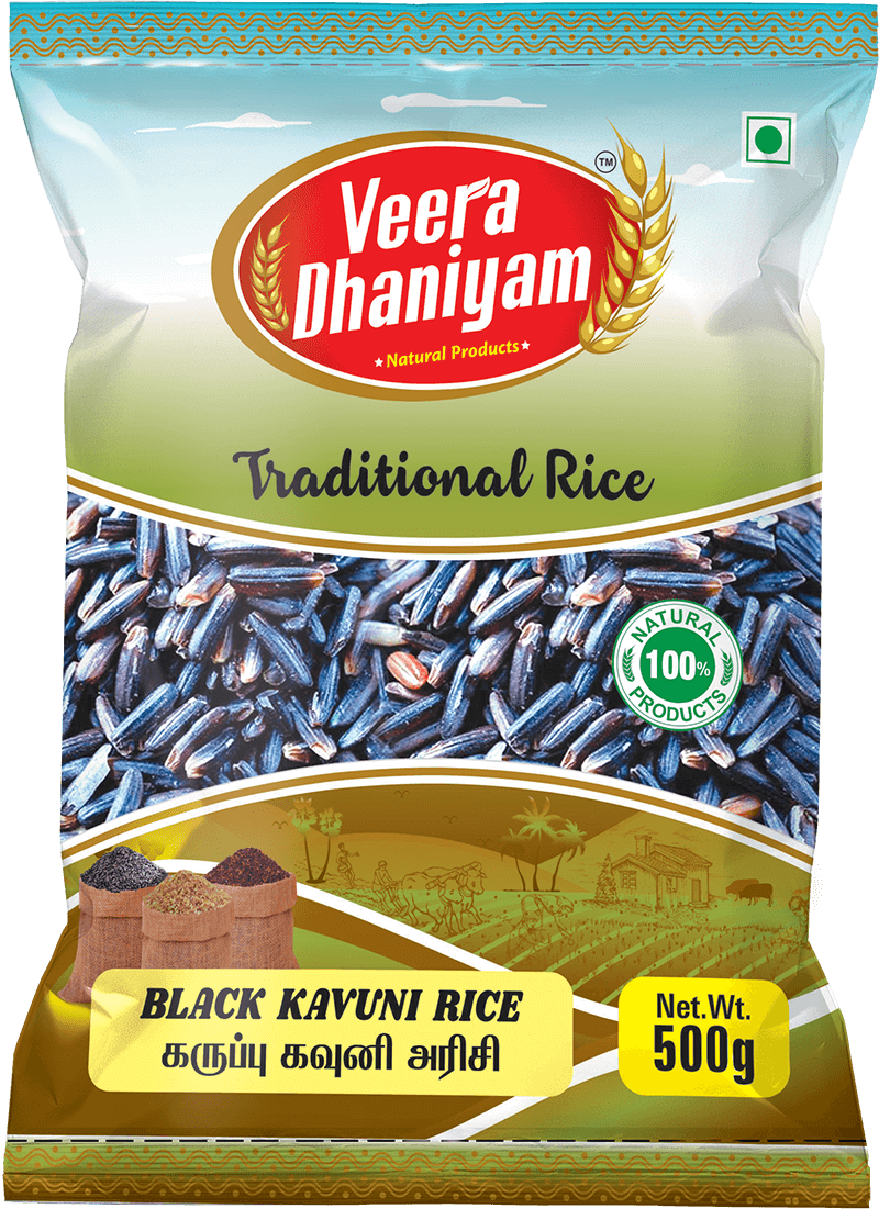 Black Kavuni Rice – Veeradhaniyam – Natural Products